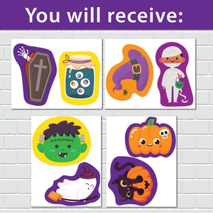 Halloween Lacing Cards, Preschool Fine Motor Skill Activity, Fall ...