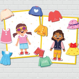 Dress up Printable Activity Four Seasons File Folder Games Toddler ...