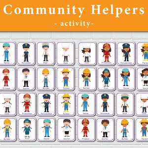 Community Helpers Dress up Preschool Printable Worksheets Professions ...