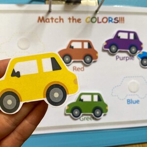 Trucks Cars and Things That Go Busy Book Learning Binder for Toddlers ...