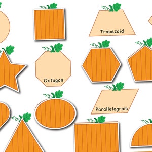 Pumpkin Shapes Matching Activity: Toddler Learning Printable (digital ...
