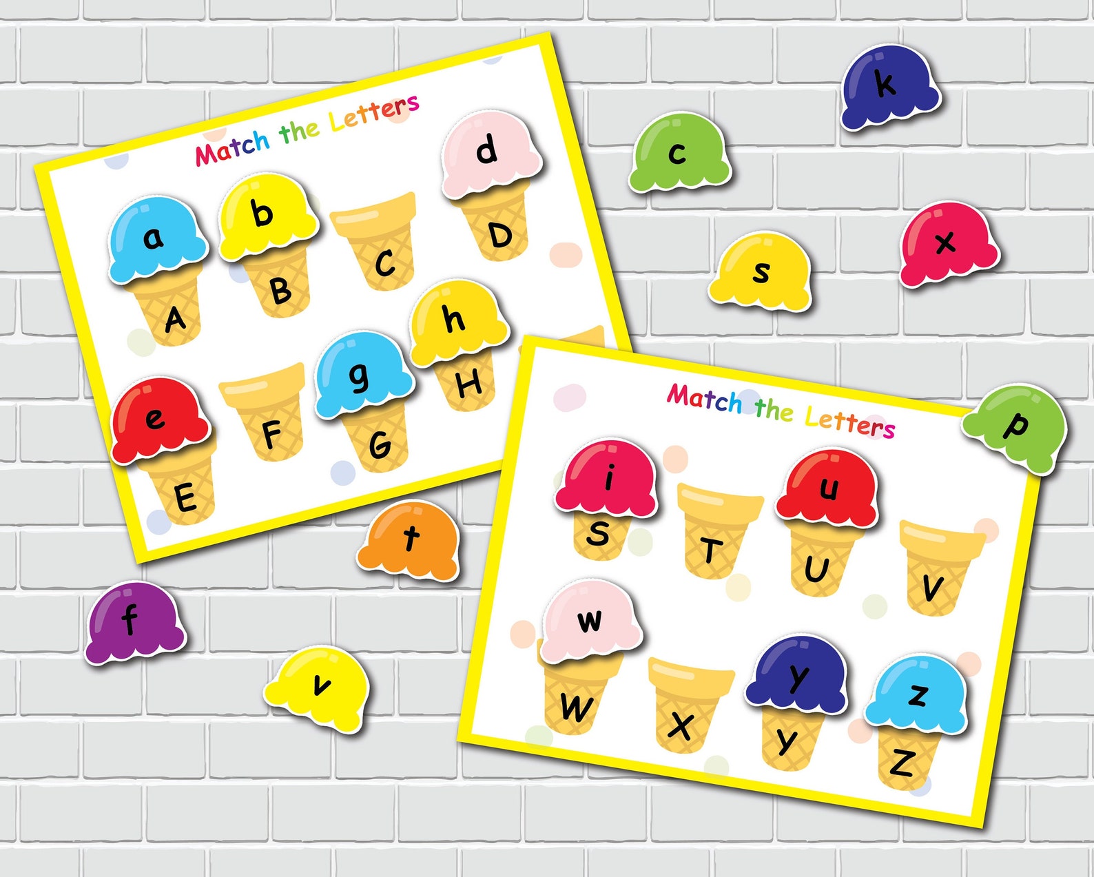 ABC Learning Busy Book Pages Alphabet Printable Activity - Etsy