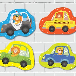 Transportation Lacing Cards, Preschool Fine Motor Skills Activity ...