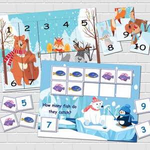 Winter Busy Book, Preschool Quiet Book, Printable Activities, Toddler ...