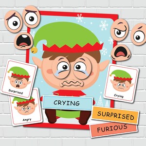 Christmas Emotions Activity for Kids, Preschool Feelings Printables ...