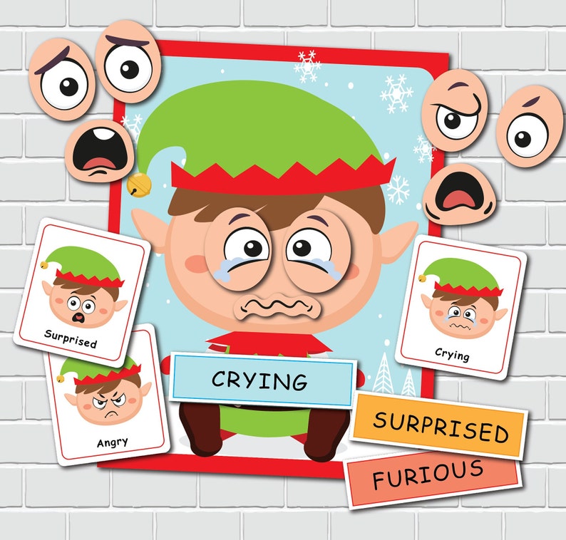 Christmas Emotions Activity for Kids, Preschool Feelings Printables ...
