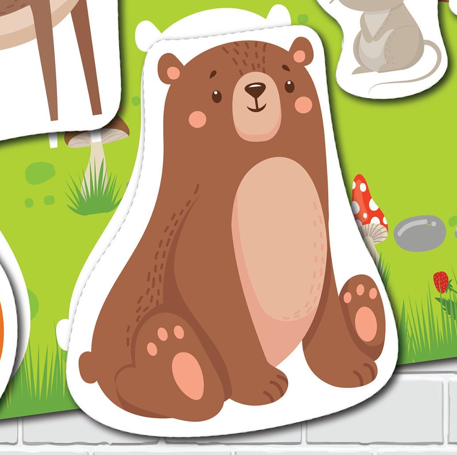 Animals Matching Activity Preschool Worksheets Toddler Busy - Etsy