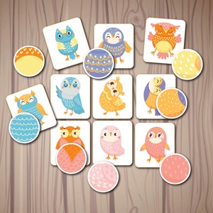 Pattern Matching Activity, Toddler Matching Cards, Preschool Printables ...