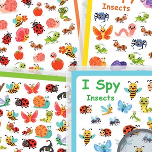 Insects I Spy Printable Activity for Kids, Look and Find Counting Game ...