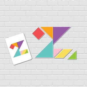 Alphabet Tangrams, ABC Puzzle for Preschool and Kindergarten ...