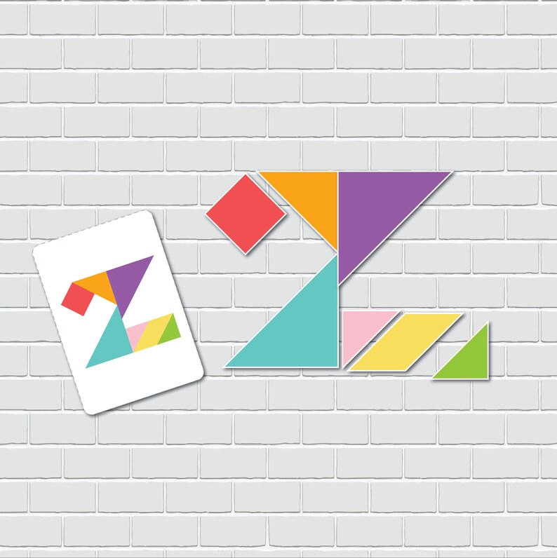 Alphabet Tangrams ABC Puzzle for Preschool and Kindergarten - Etsy
