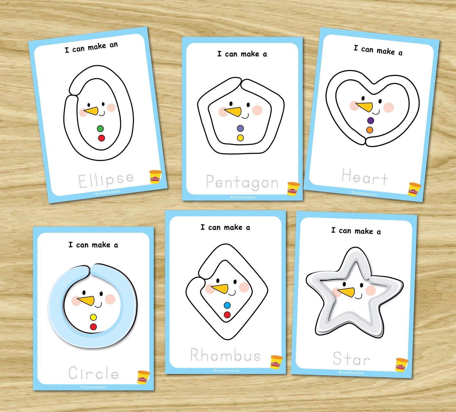 Snowman Shapes Playdough Mats, Winter Activity, Fine Motor Skills ...