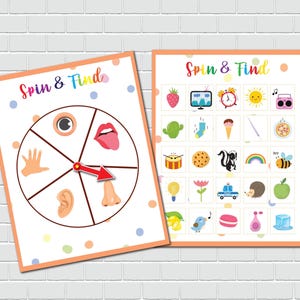 Five Senses Matching Activity: Preschool Anatomy Learning Binder (PDF ...