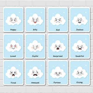 Emotions and Feelings Matching Game, Rainbow Activity for Kids, Autism ...