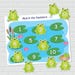 Frog Pond Numbers Matching Activity, Toddler Busy Book Page, Learning ...