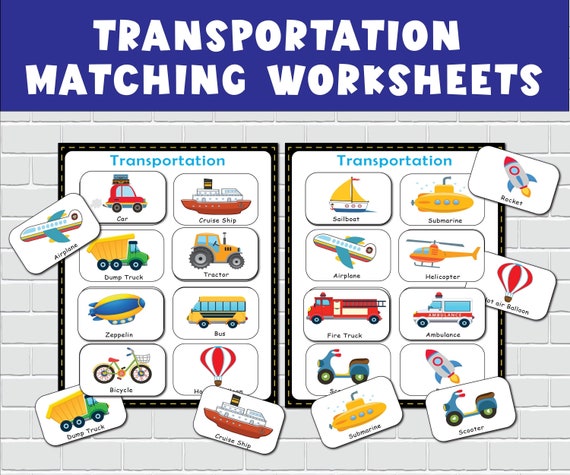 Free Matching Memory Game For Kids Transportation The Free Race Car