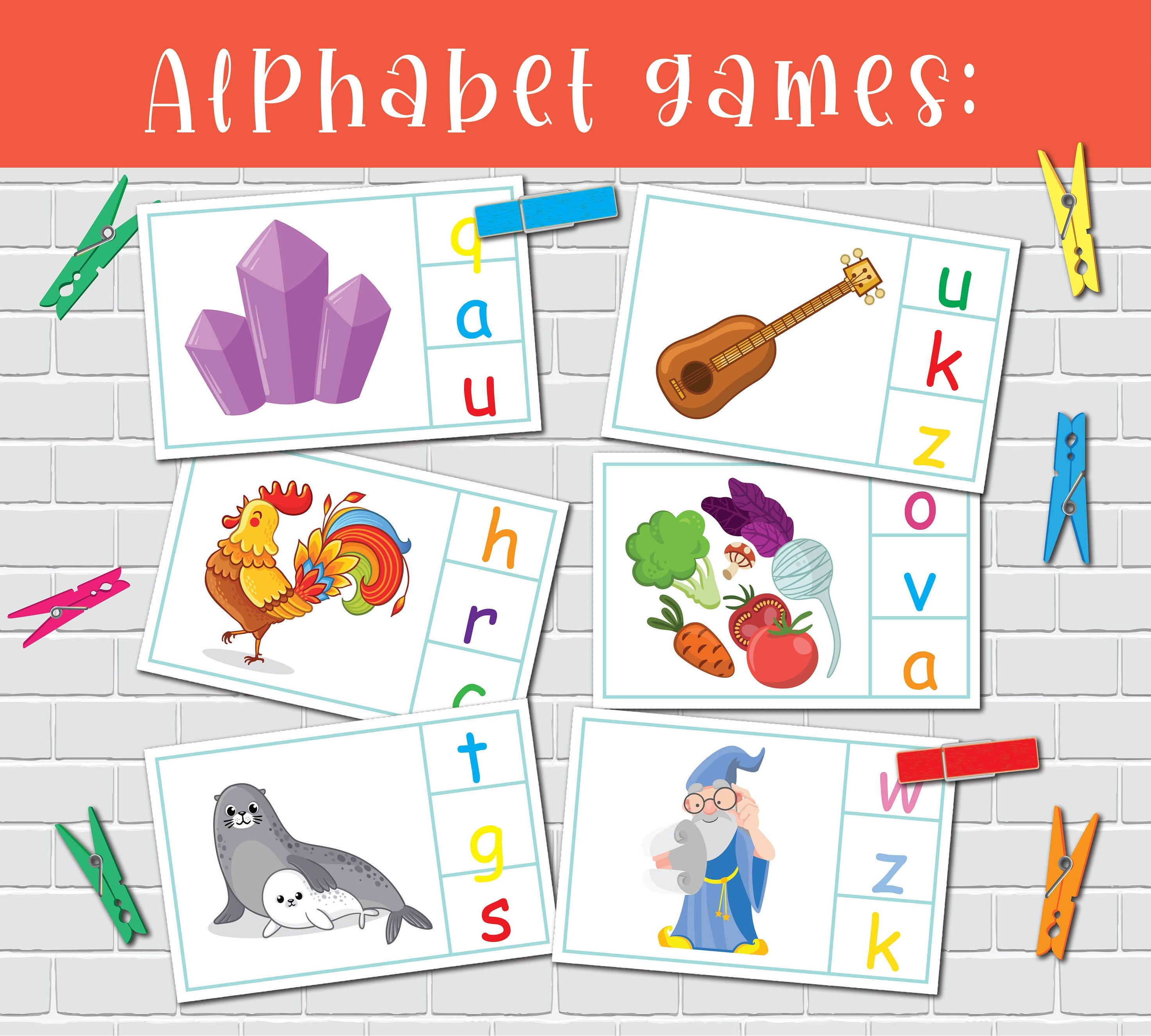Alphabet Matching Activities for Preschool. ABC/ Letter - Etsy