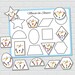 Snowman 2D Shapes Matching Activity for Kids, Winter Busy Book, File ...