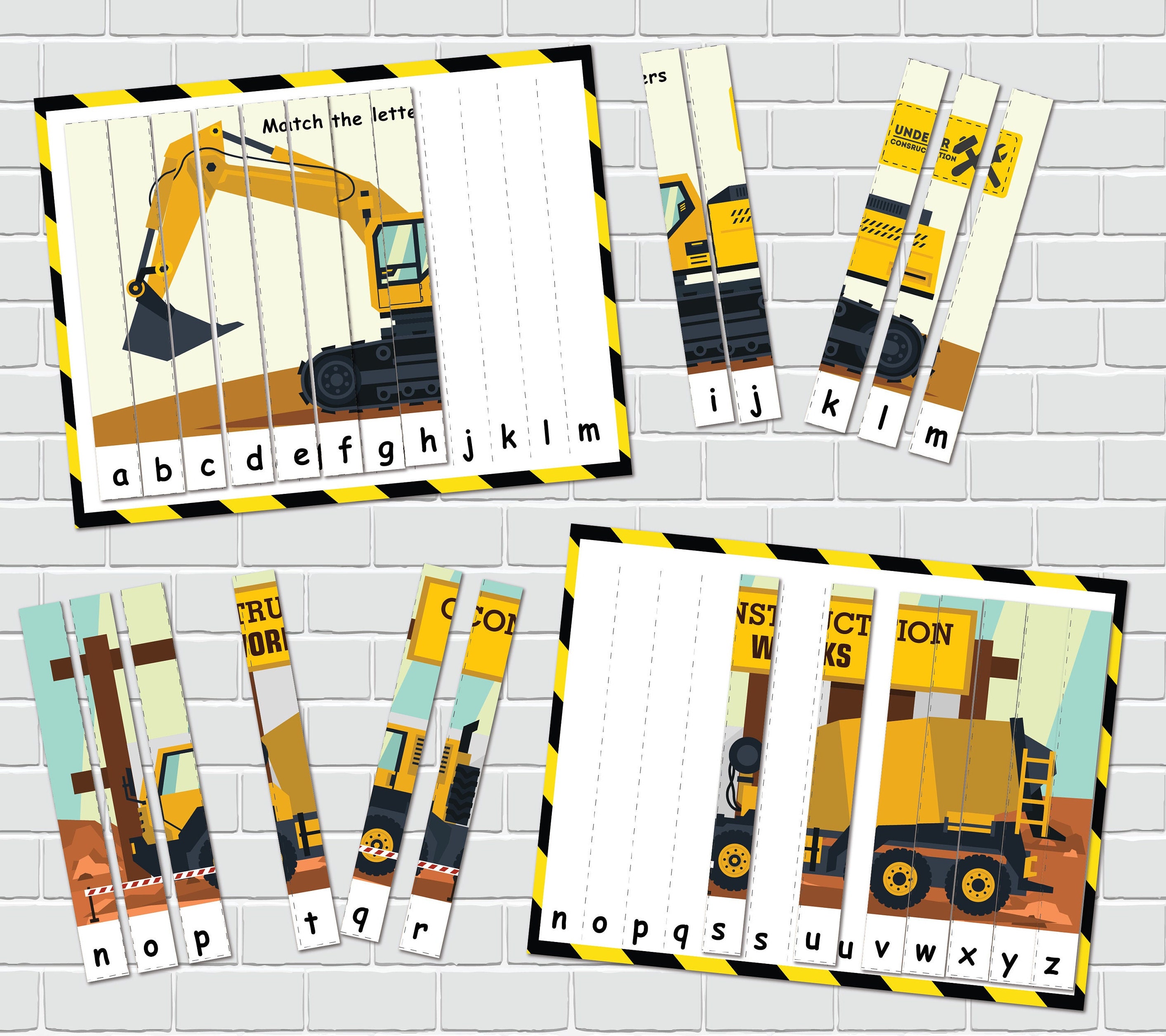 Busy Book Bundle Construction Theme Toddler Learning Binder - Etsy