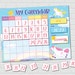 Kids Perpetual Calendar, Unicorn Theme Wall Calendar, Printable ...