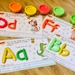Alphabet Play Dough Mats, ABC Printable Play Doh, Preschool Activities ...