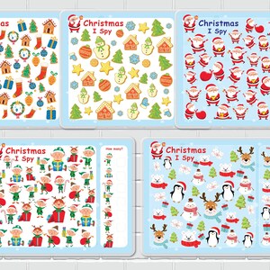 I Spy Christmas Printable Activity. Look and Find Counting Game ...