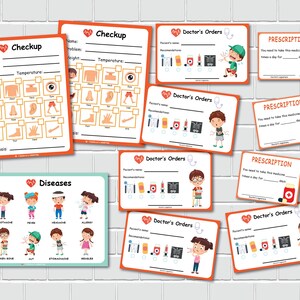 Doctor Pretend Play, Printable Hospital Dramatic Play, Preschool ...