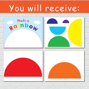 Rainbow Printable Activity for Toddlers and Preschool Busy Binder ...