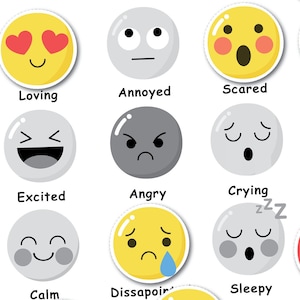 Emotions Matching Activity for Kids, Preschool Printable Activity ...