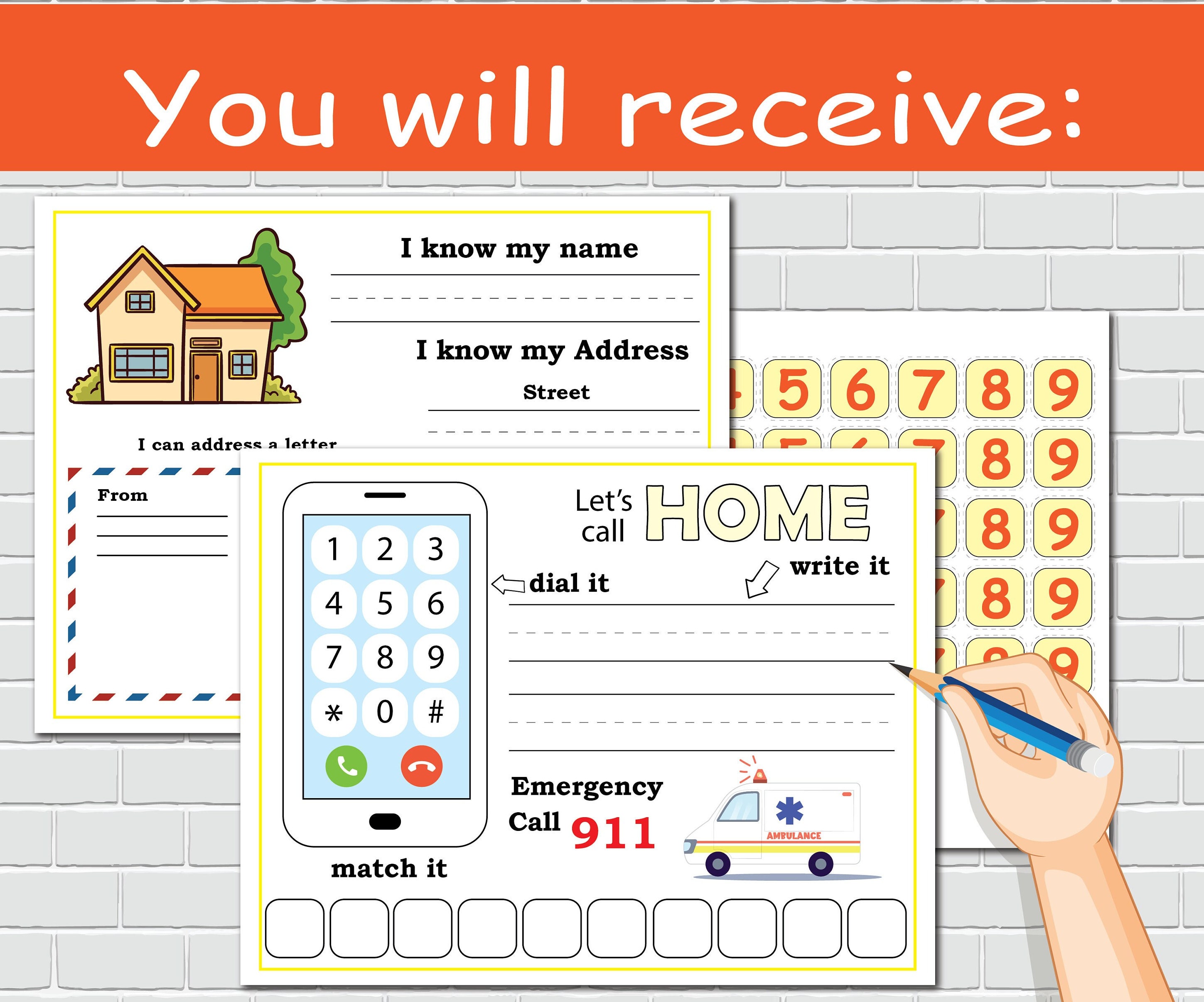 Phone Number and Address Activity About Me Printable Preschool - Etsy
