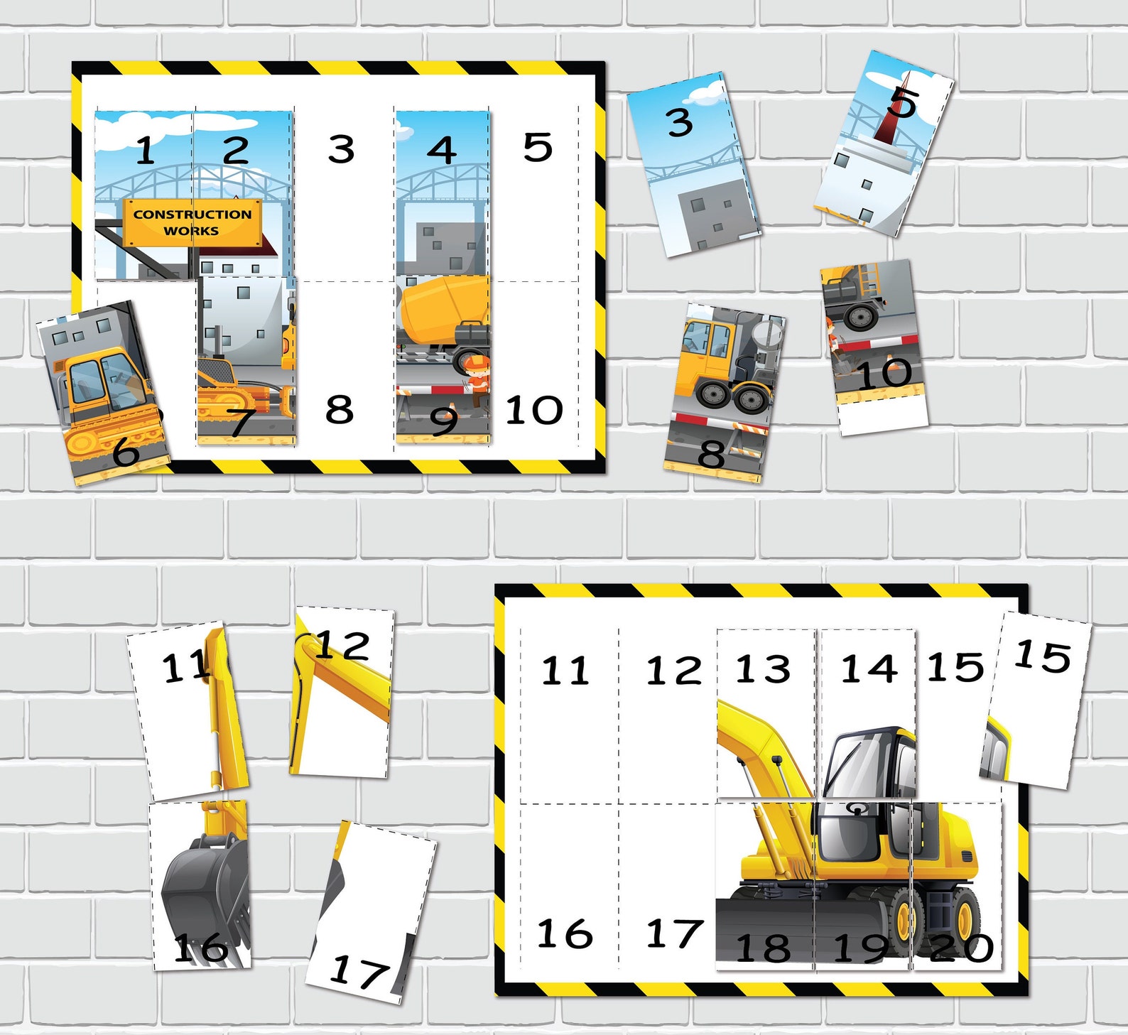 Busy Book Bundle Construction Theme Toddler Learning Binder - Etsy