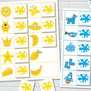 Errorless Colors Matching Games and Activities for Kids, File Folder ...