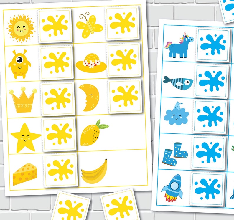 Errorless Colors Matching Games and Activities for Kids, File Folder ...