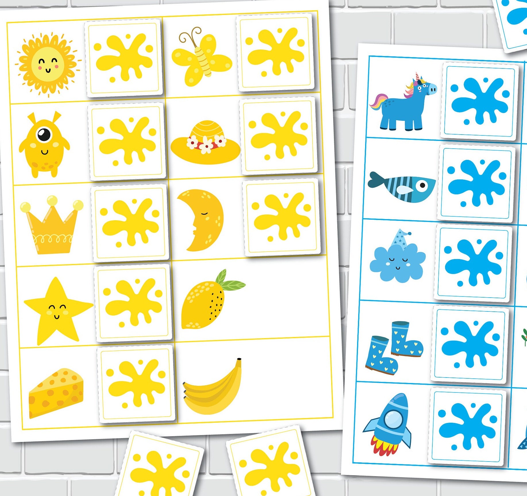 Errorless Colors Matching Games and Activities for Kids, File Folder ...