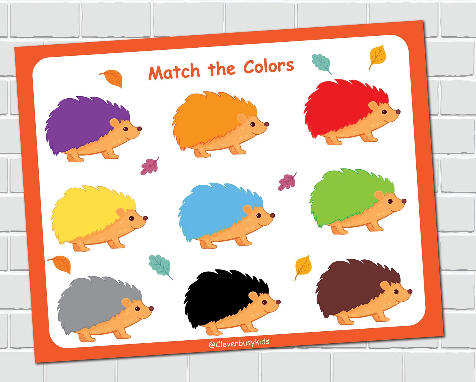 Color Marching Toodler Activities Color Sorting Montessori - Etsy