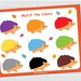 Color Marching Toodler Activities Color Sorting Montessori - Etsy