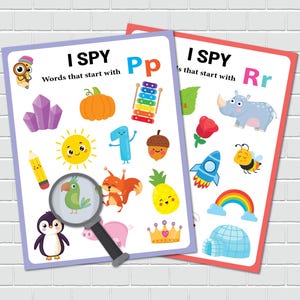 ABC I Spy Printable Activity for Kids, Alphabet Look and Find Game ...