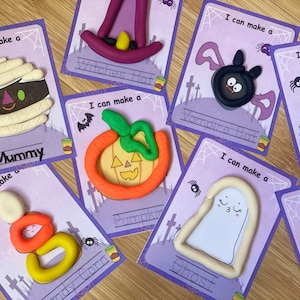 Halloween Play Dough Mats, Printable Play Doh, Preschool Activities ...