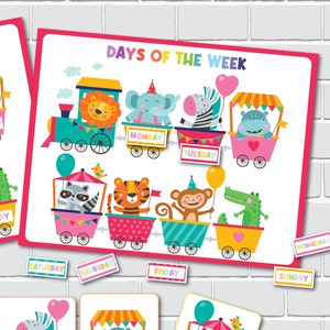 Days of the Week Printable Activity for Kids. Circle Time Learning ...