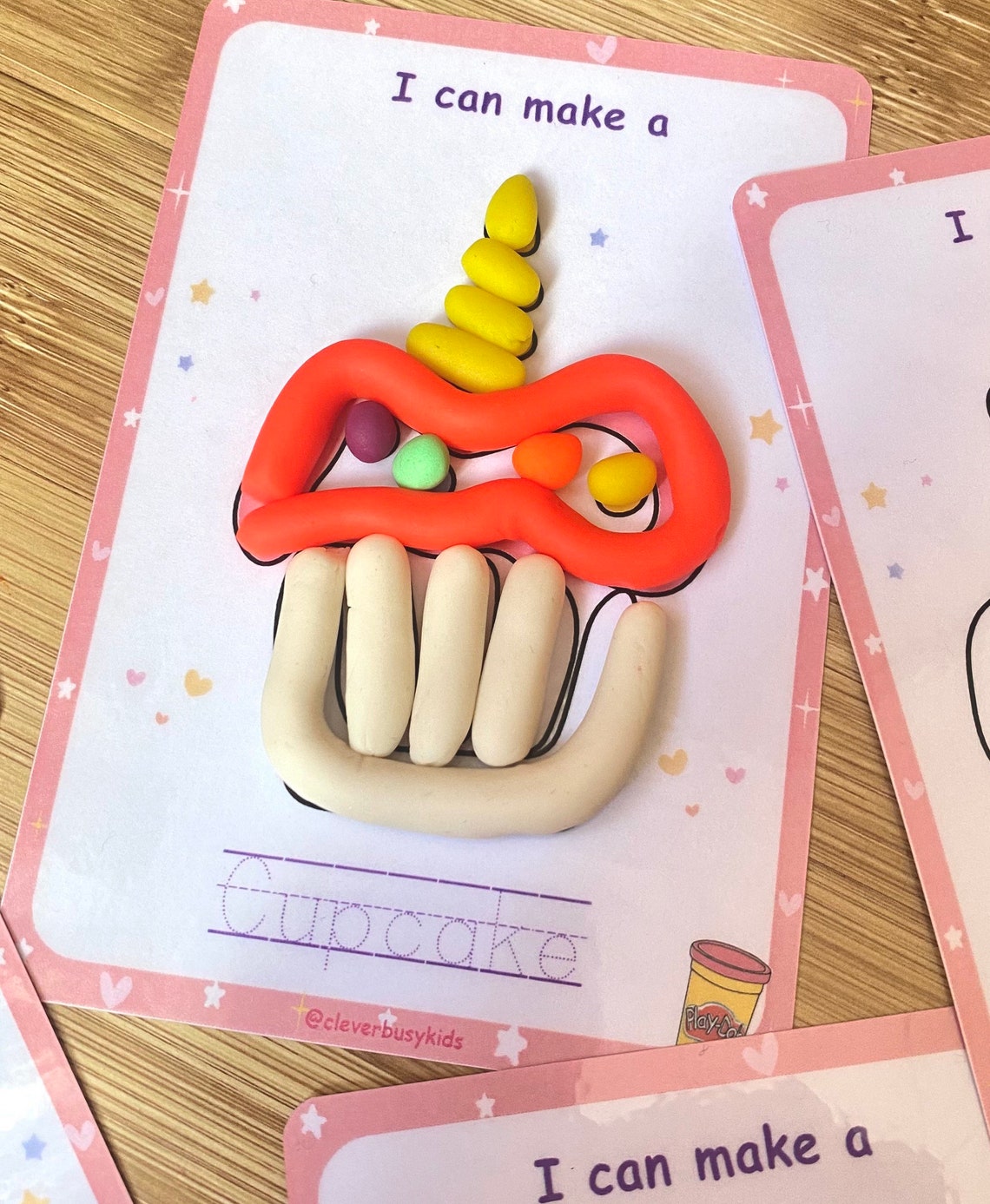 Unicorn Play Doh Mats Printable Play Dough Toddler - Etsy