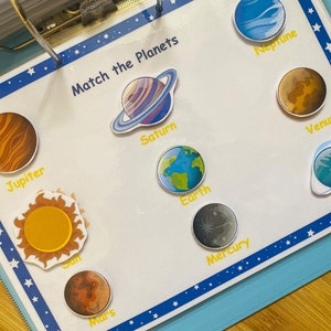 Outer Space and Solar System Universe Busy Book Printable, Toddler ...