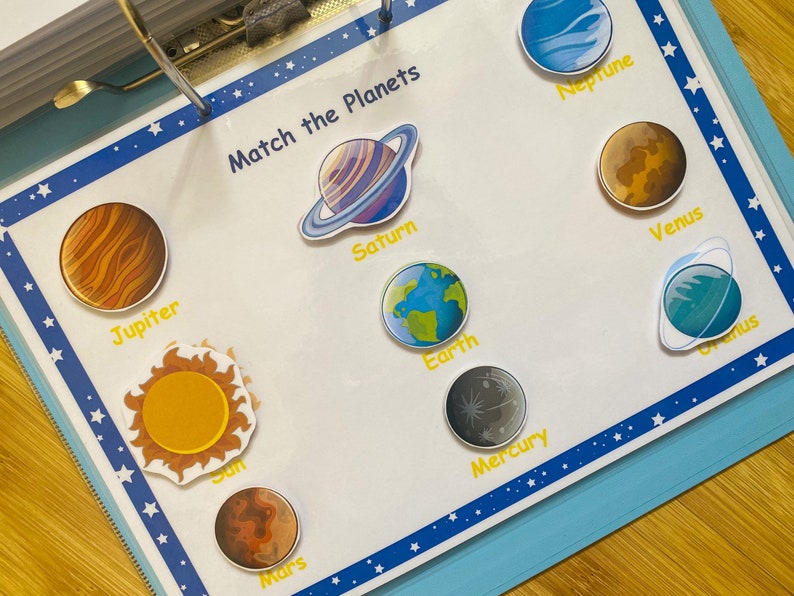 Outer Space and Solar System Universe Busy Book Printable - Etsy