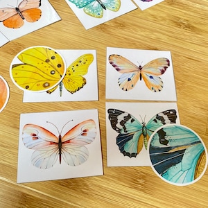 Butterfly Pattern Matching Cards, Montessori Materials, Preschool ...