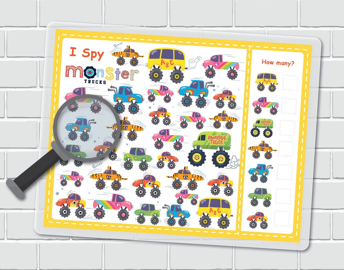 I Spy Activity Transportation Theme Kids Look and Find - Etsy
