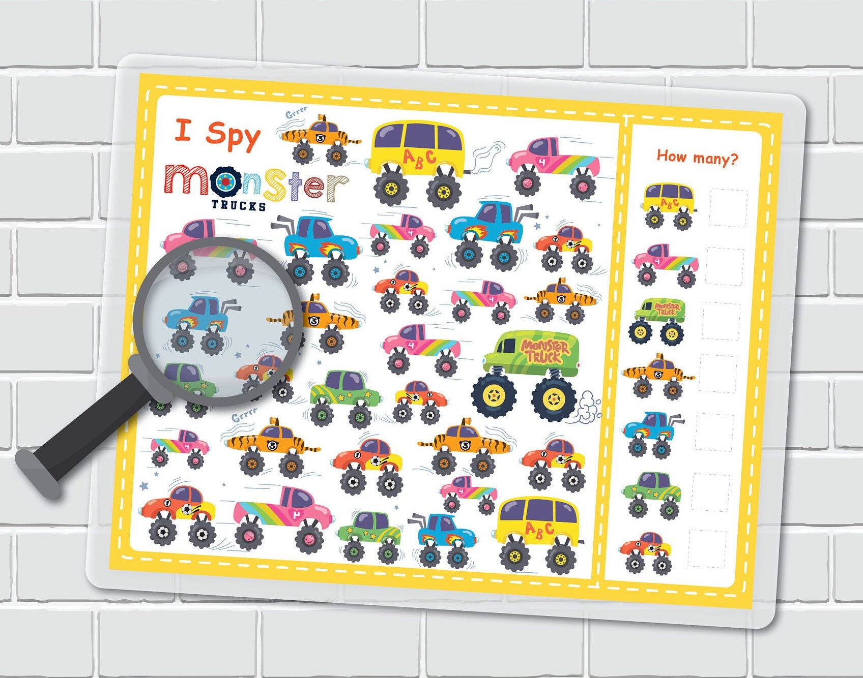 I Spy Activity Transportation Theme, Kids Look and Find Counting Game ...