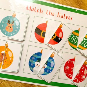 Christmas Busy Book for Toddler. Preschool Learning Binder. Pre-k ...