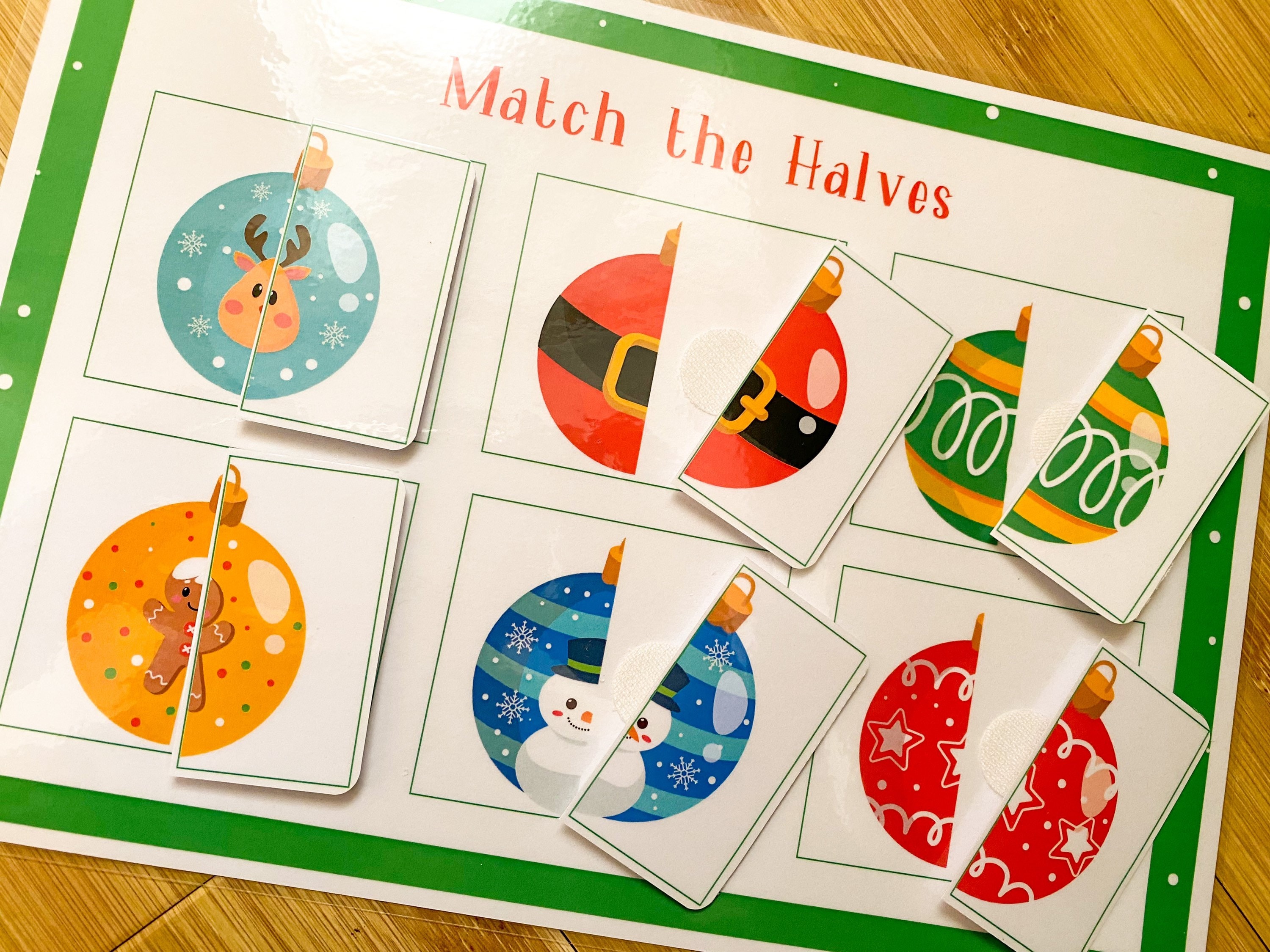 Christmas Busy Book for Toddler. Preschool Learning Binder. Pre-k ...