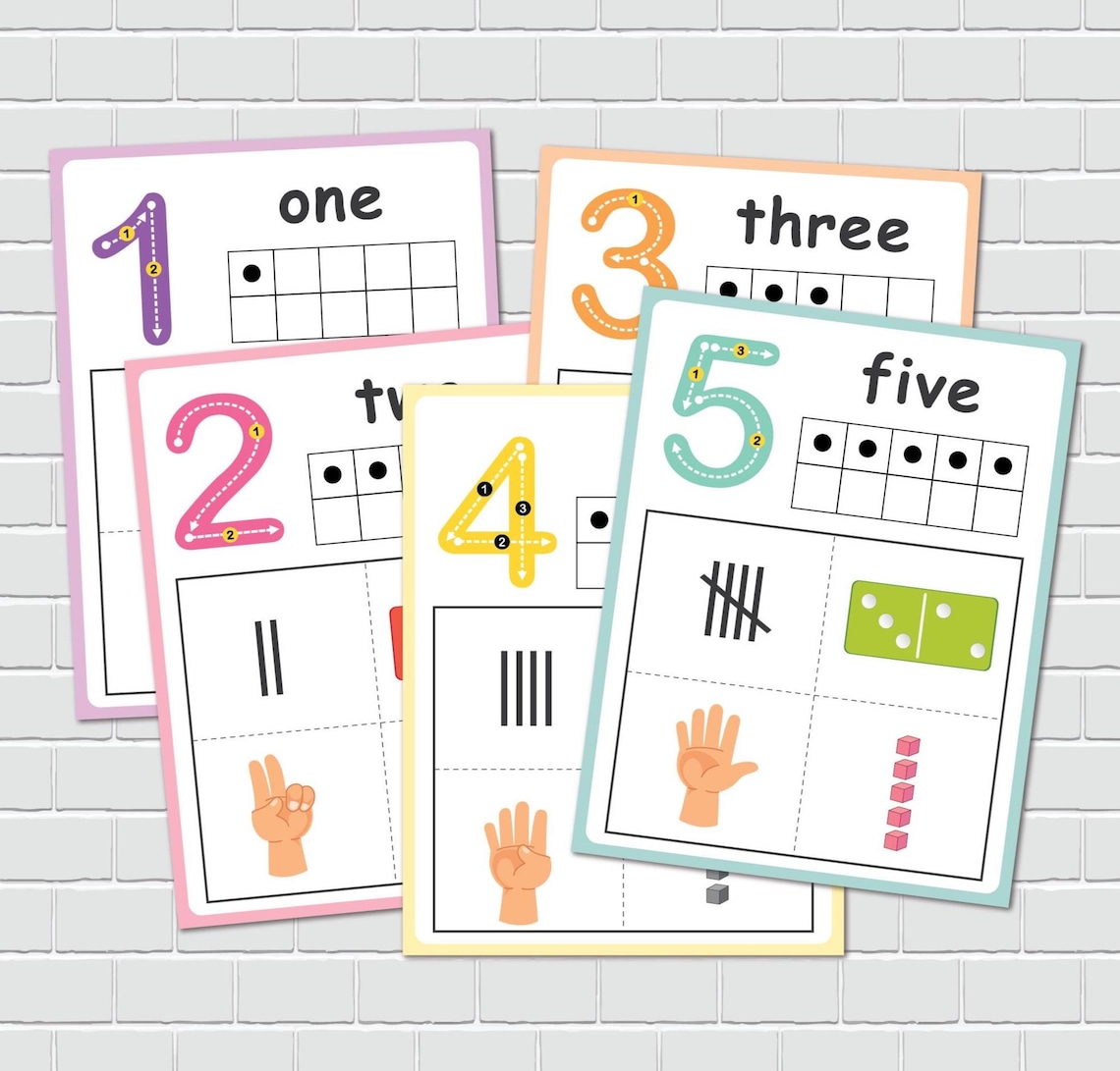 Number Sense Posters 1-20. Preschool Math Activities, Number ...