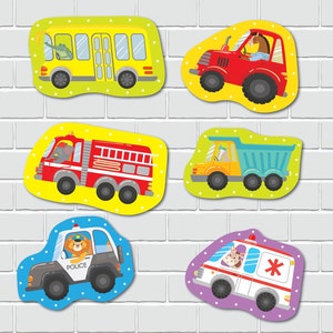 Transportation Lacing Cards, Preschool Fine Motor Skills Activity ...