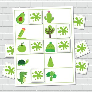 Errorless Colors Matching Games and Activities for Kids, File Folder ...